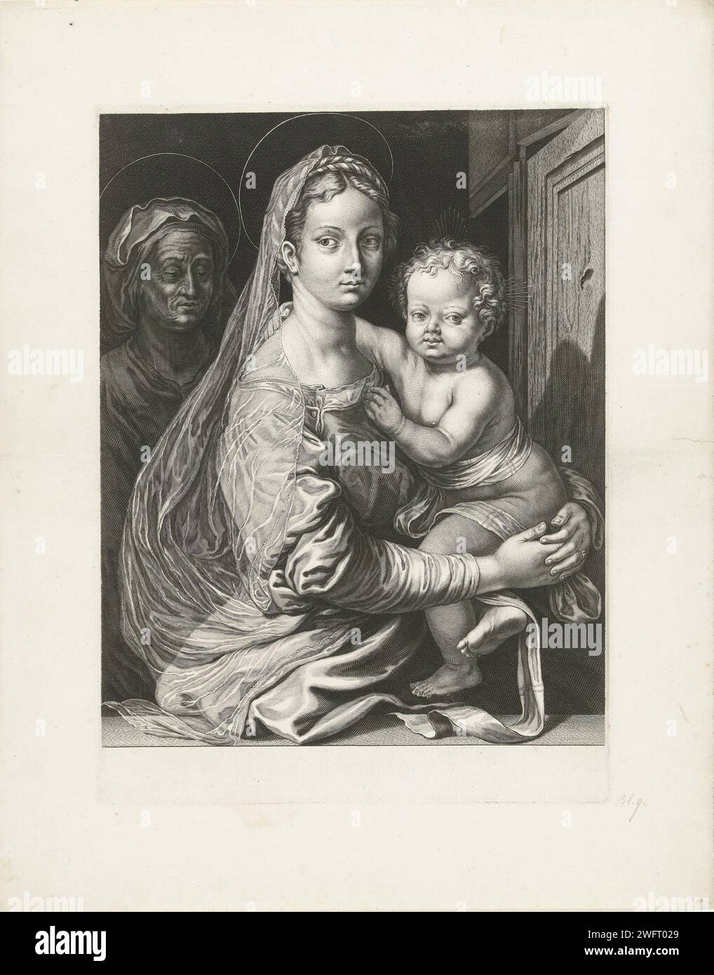 Anna te Drieën, Jeremias Falck, after school of Raphael, after Andrea ...