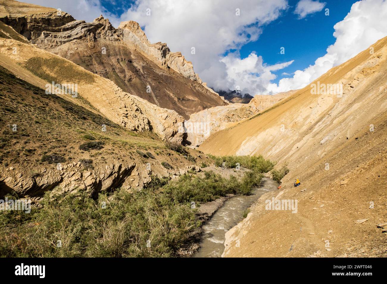 Trekking to Lingshed Sumdo, Zanskar, Ladakh, India Stock Photo - Alamy