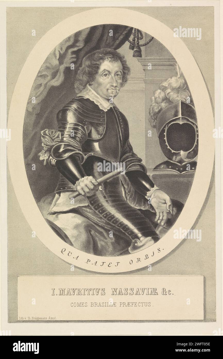 Portrait of Johan Maurits, count of Nassau-Siegen, c. 1846 - 1871 print ...