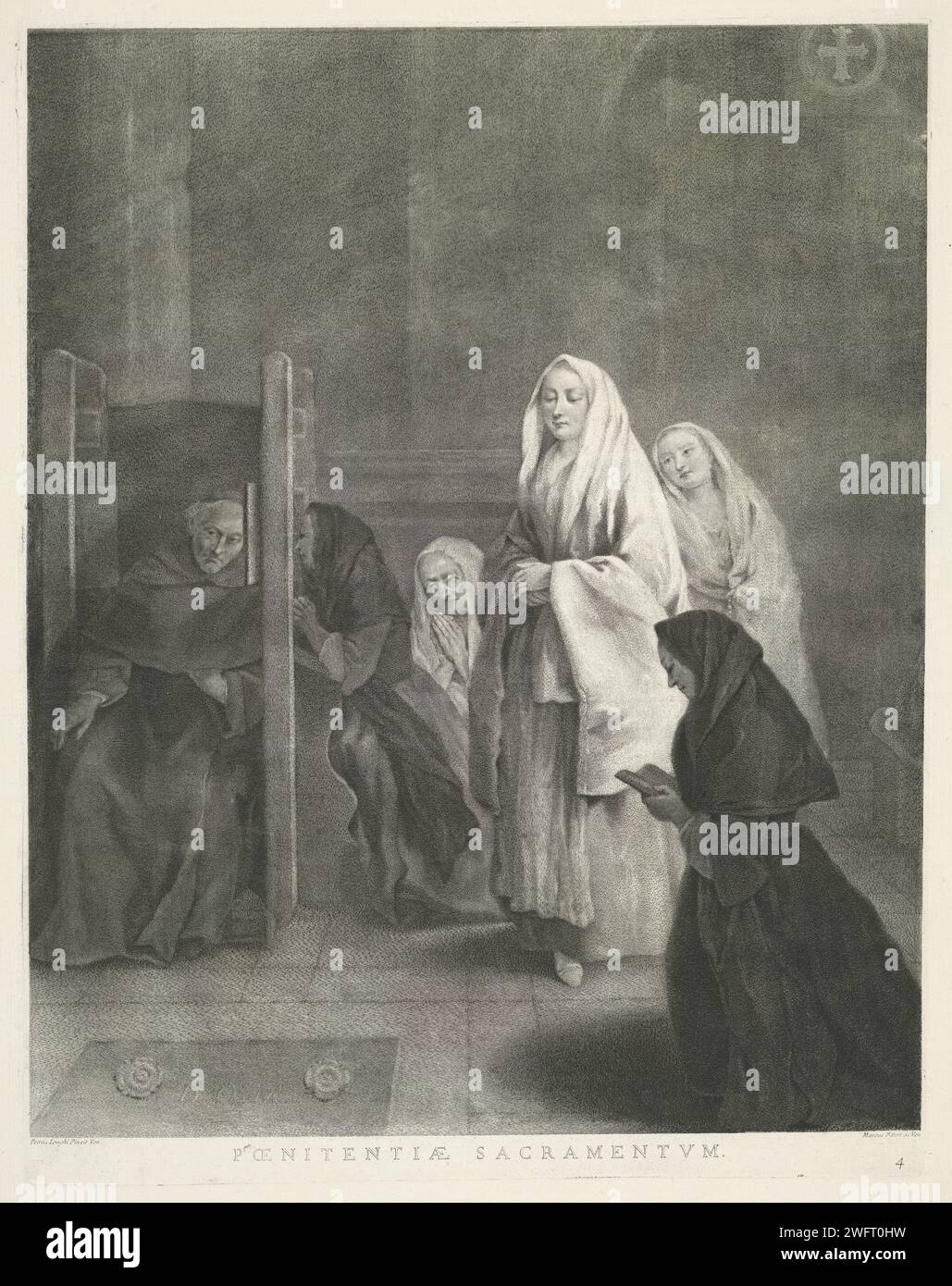 The Sacrament of the confession, Giovanni Marco Pitteri, After Pietro ...