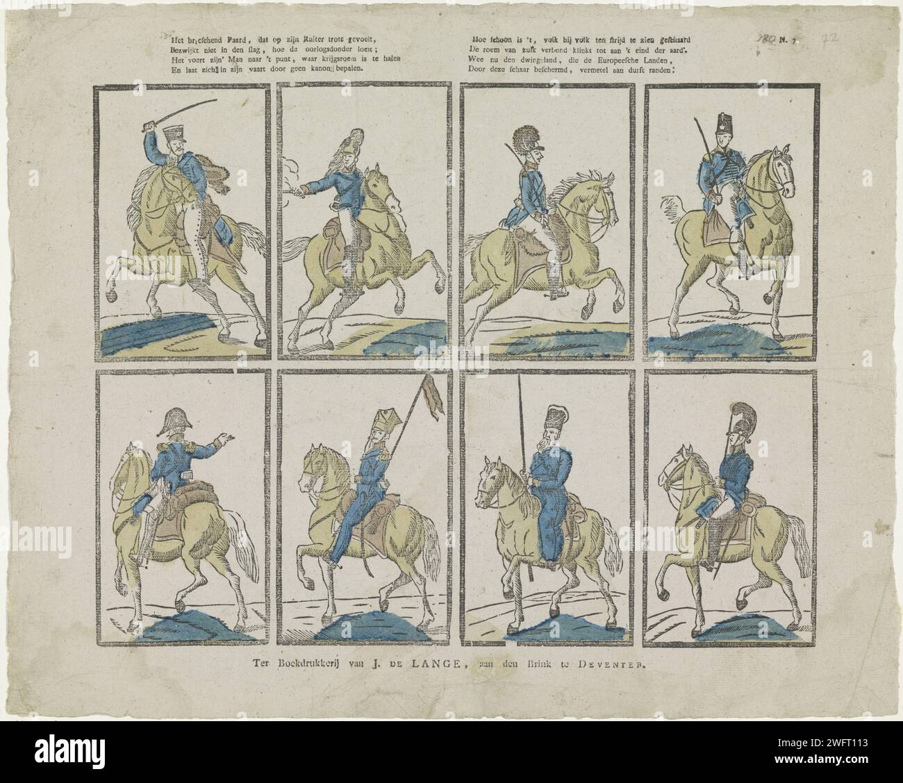 The Briesend Paard, who proudly felt pride on his rider, does not ...