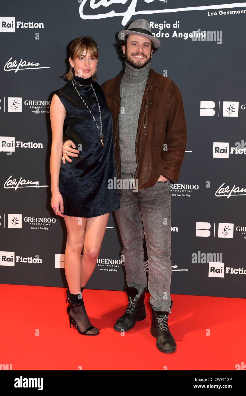 Carolina D'Alatri und Angelo Donato Colombo bei der Premiere das Rai TV ...