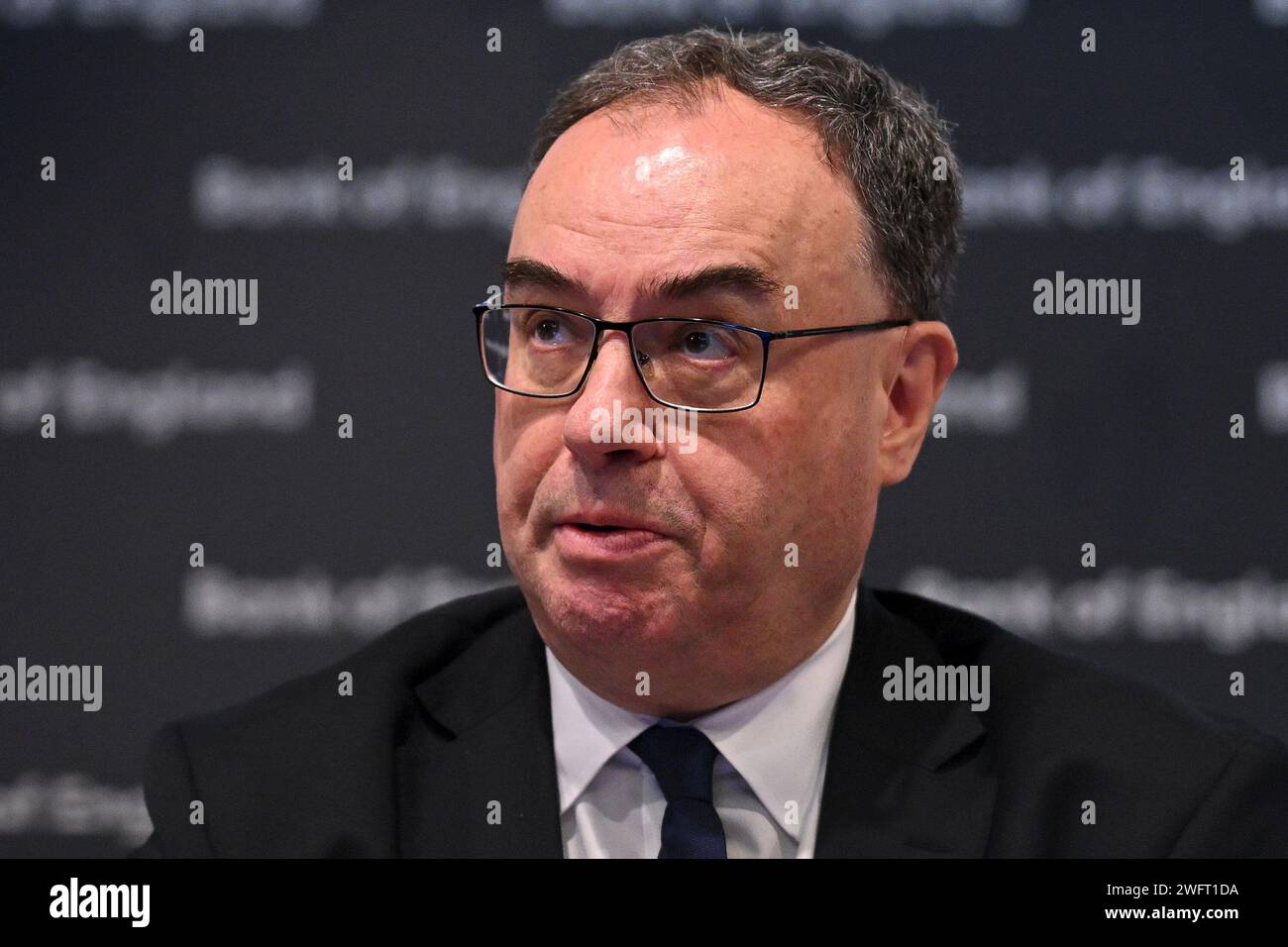 Andrew Bailey, Governor of the Bank of England, during the Bank of ...