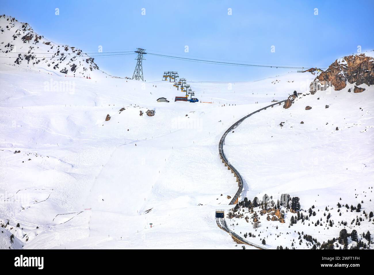 Sankt moritz winter corviglia hi-res stock photography and images - Alamy