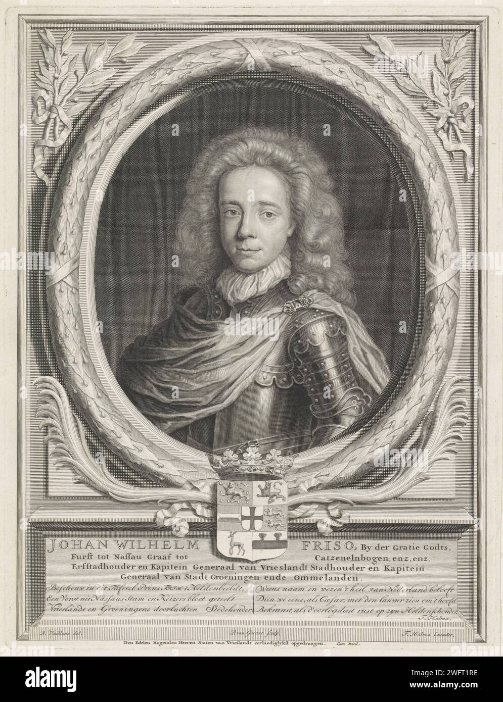 Portrait of Johan Willem Friso, Prince of Oranje -Nassau, Pieter van ...