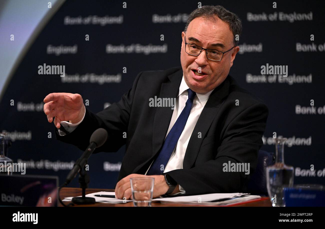 Andrew Bailey, Governor of the Bank of England, during the Bank of ...