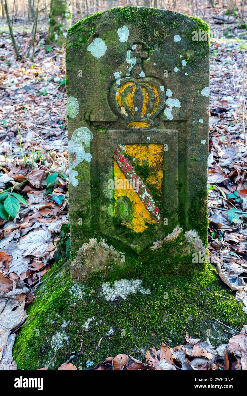 Boundary stone #54 between Maienbühl in Basel, Switzerland and Stetten ...
