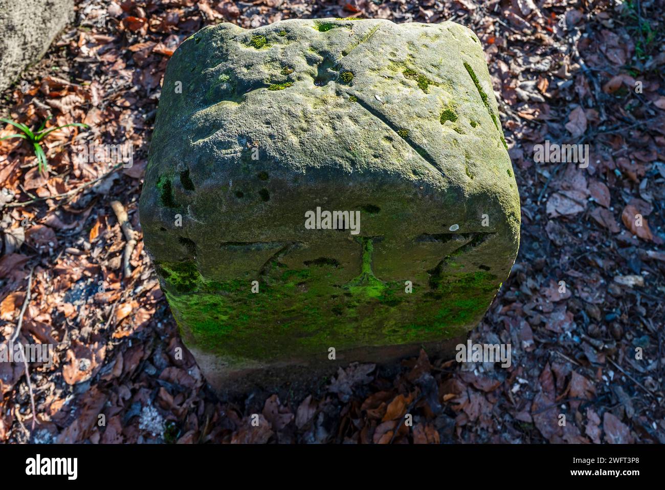 Triangular stone #64 (Dreieckstein). At the top of the stone you can ...