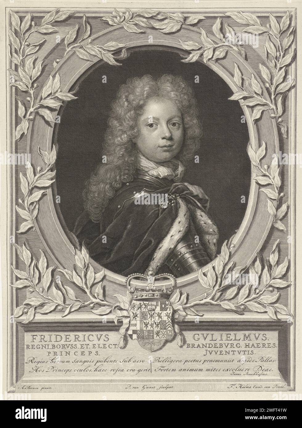 Portrait of Frederik Willem I, King of Prussia as Crown Prince, Pieter ...