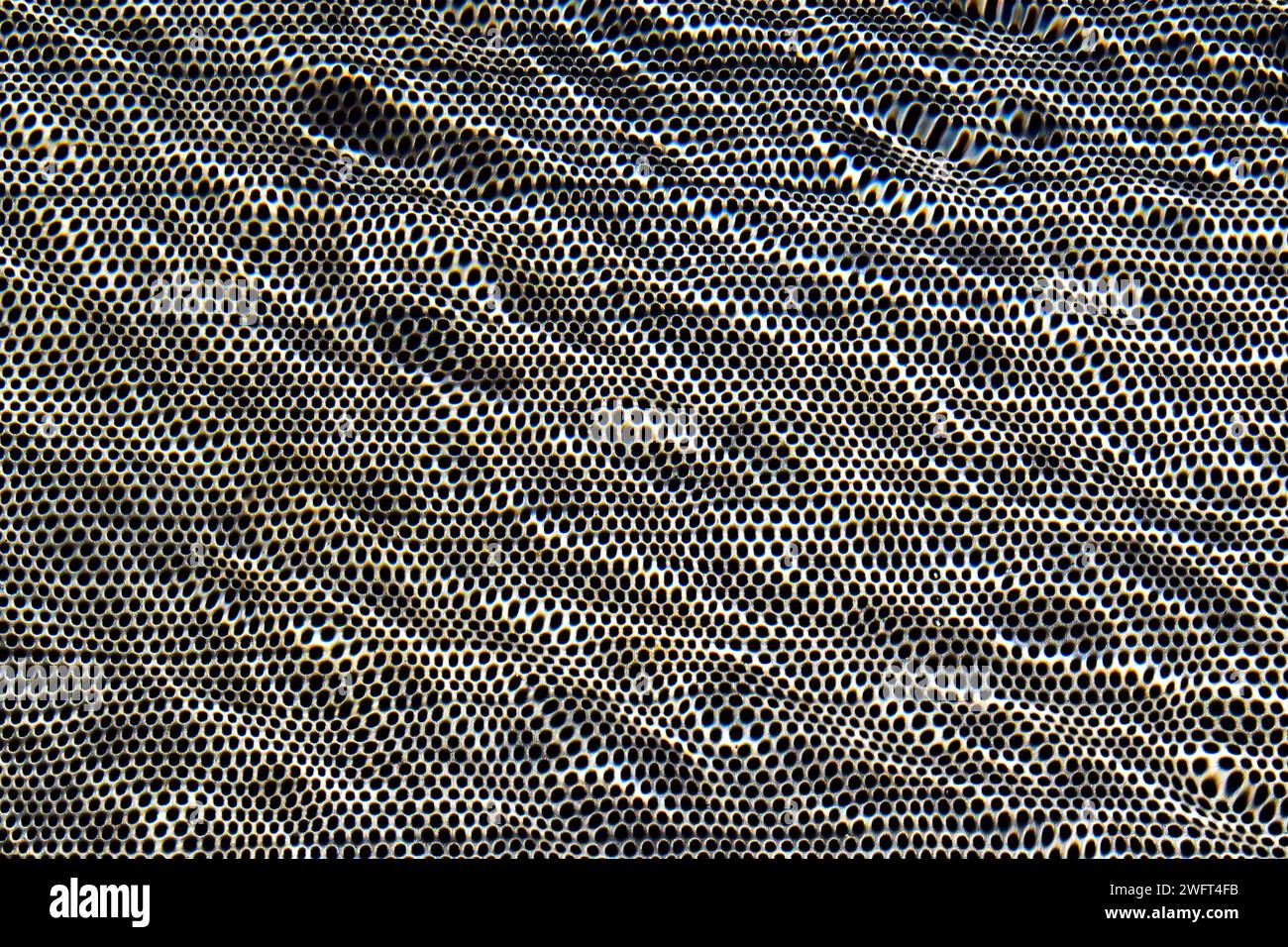 Perforated metal surface underwater texture background Stock Photo - Alamy