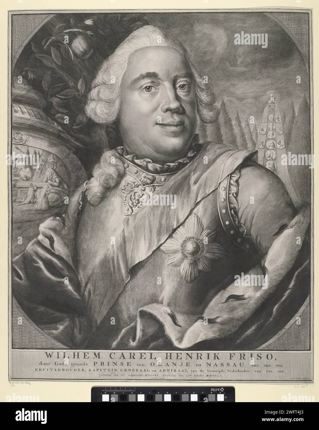 Portrait of William IV, Prince of Oranje -Nassau, 1751 - 1803 print ...