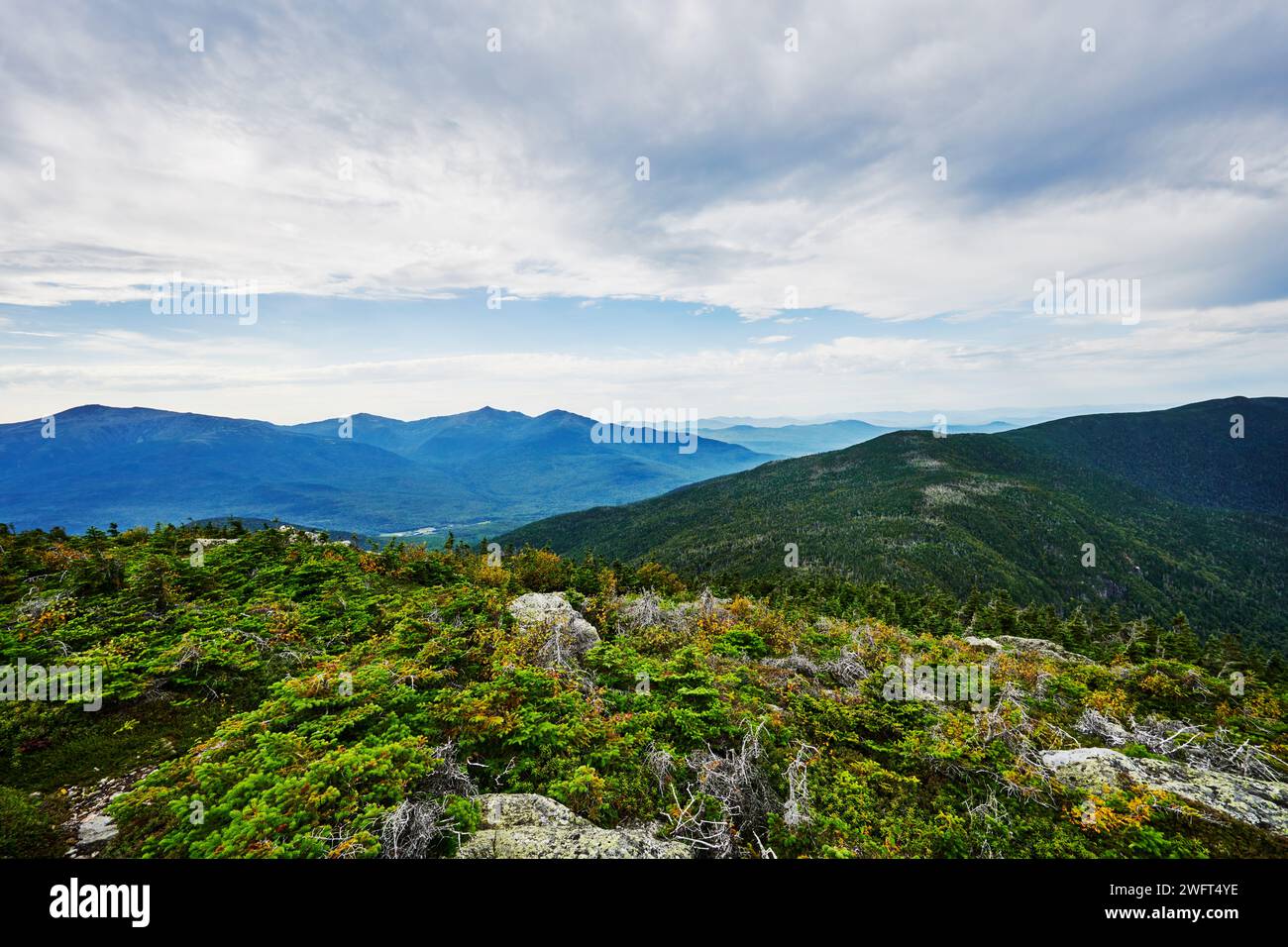 View from Carter Dome peak, White Mountains, New Hampshire, United ...