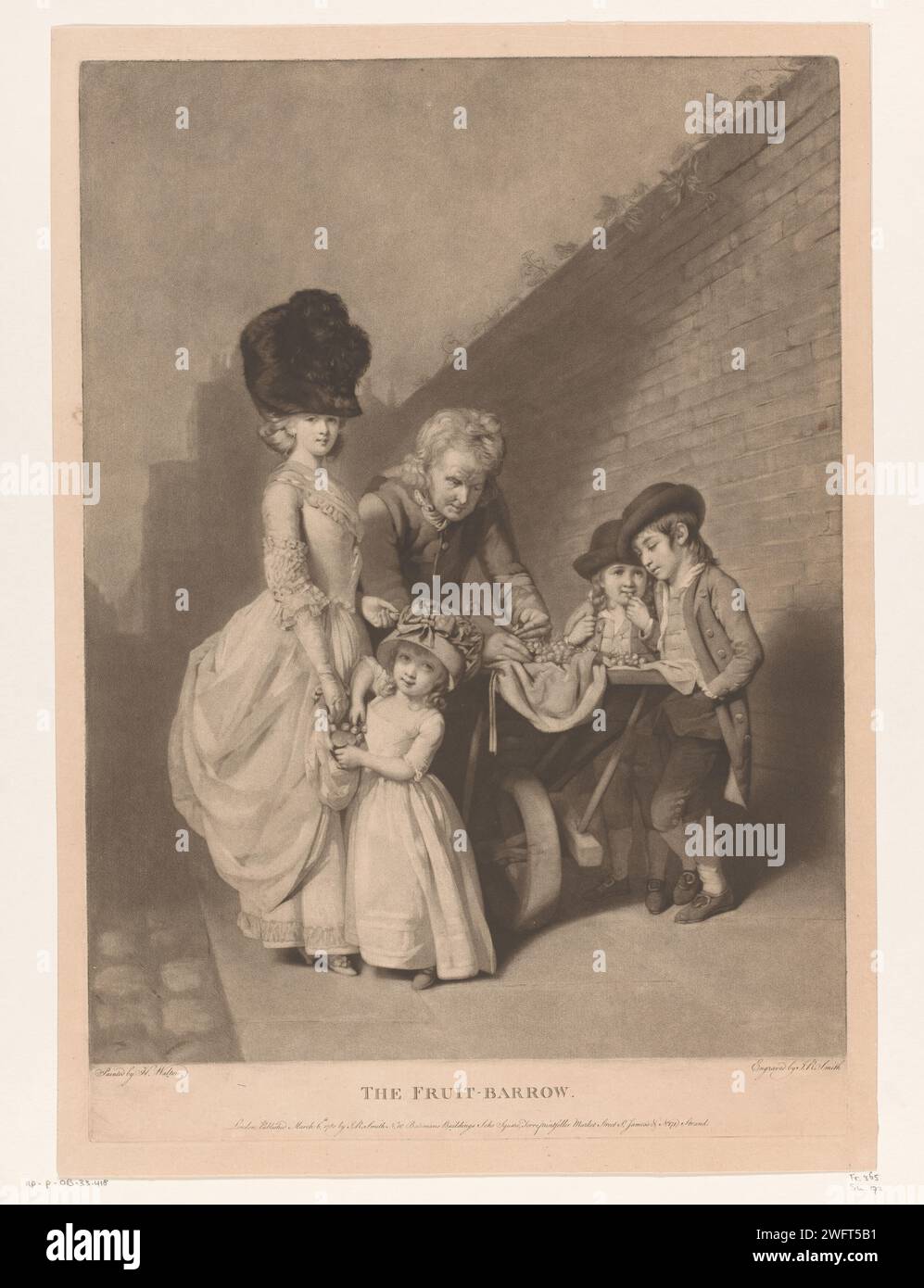 Portrait of a family, possibly the Walton family, John Raphael Smith ...