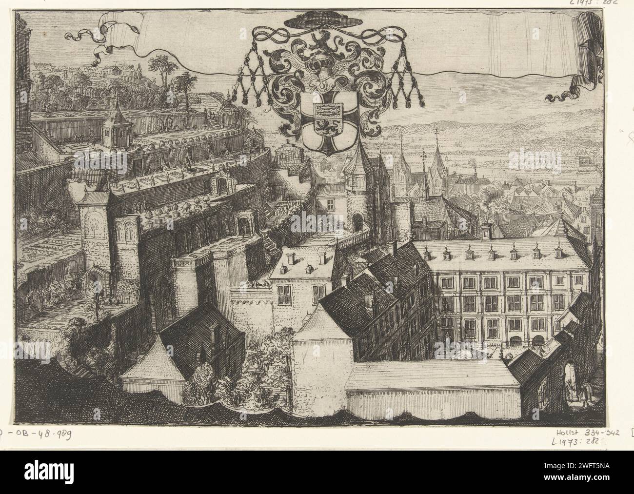View of Castle Sint-André, Romeyn de Hooghe, 1700 print View of Sint ...