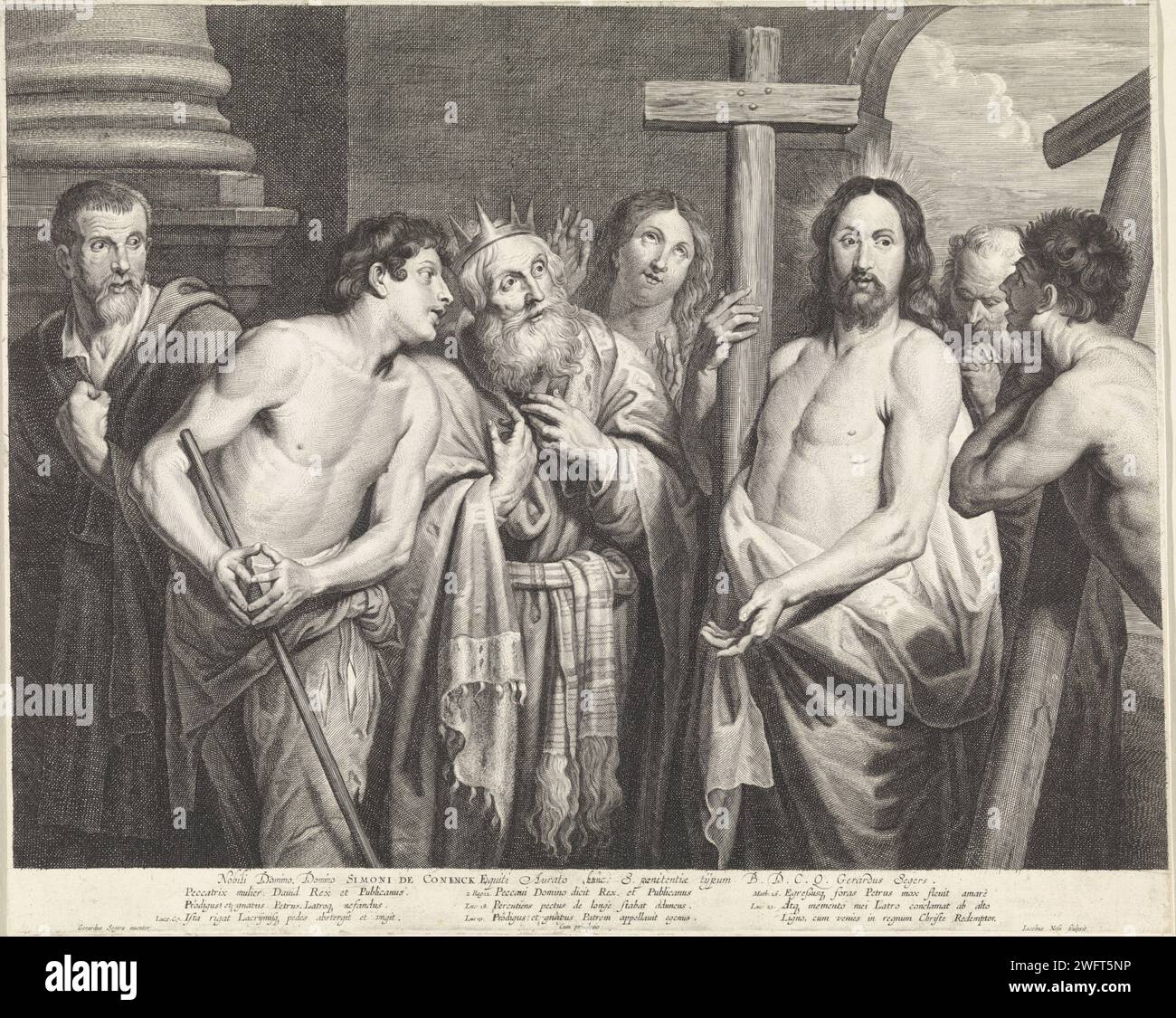 Christ and the penitent sinners, Jacob Neefs, after Gerard Seghers ...