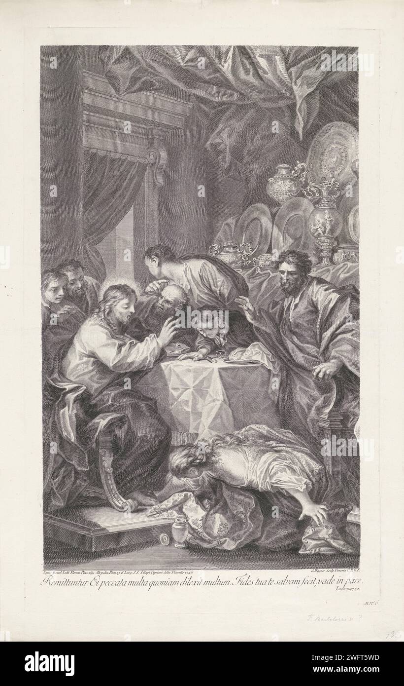 Mary sitting at the feet of jesus hi-res stock photography and images ...