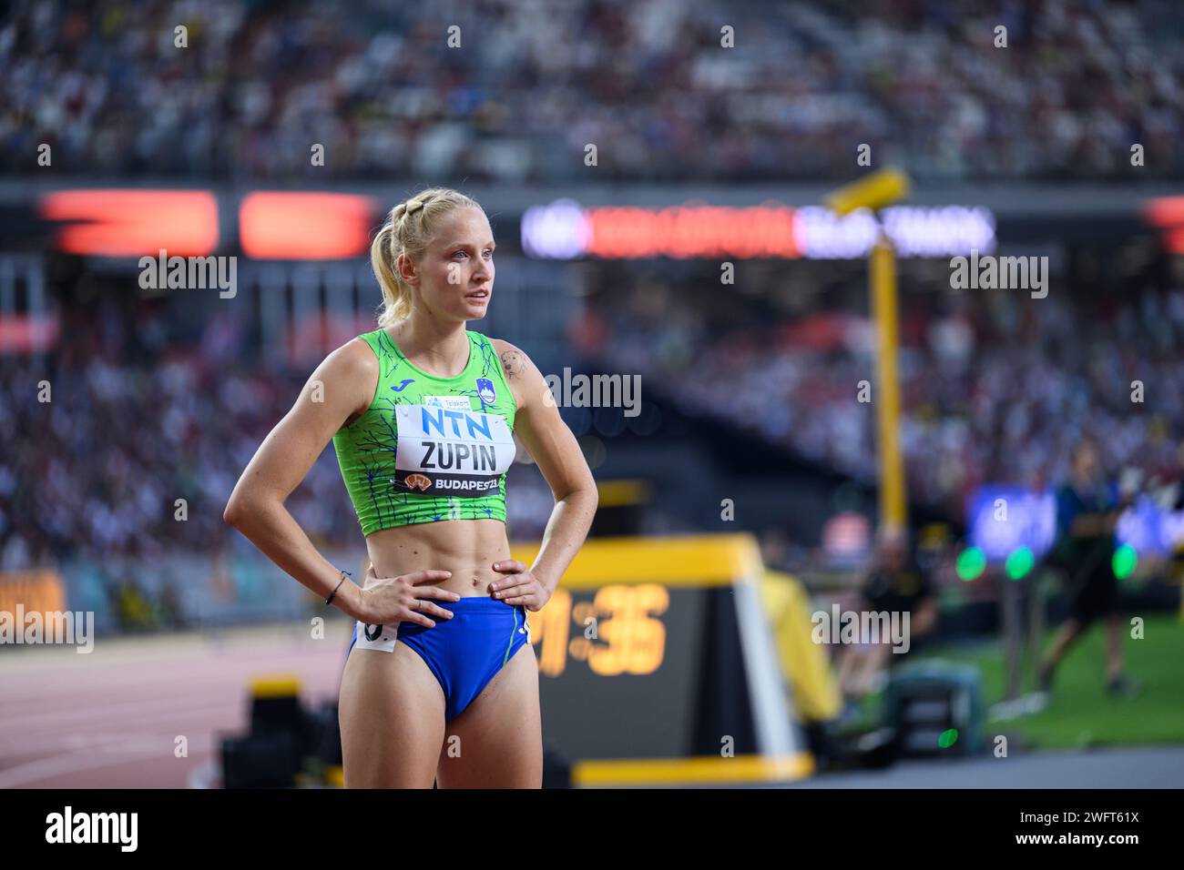 Agata ZUPIN participating in the 400 meters hurdles at the World ...