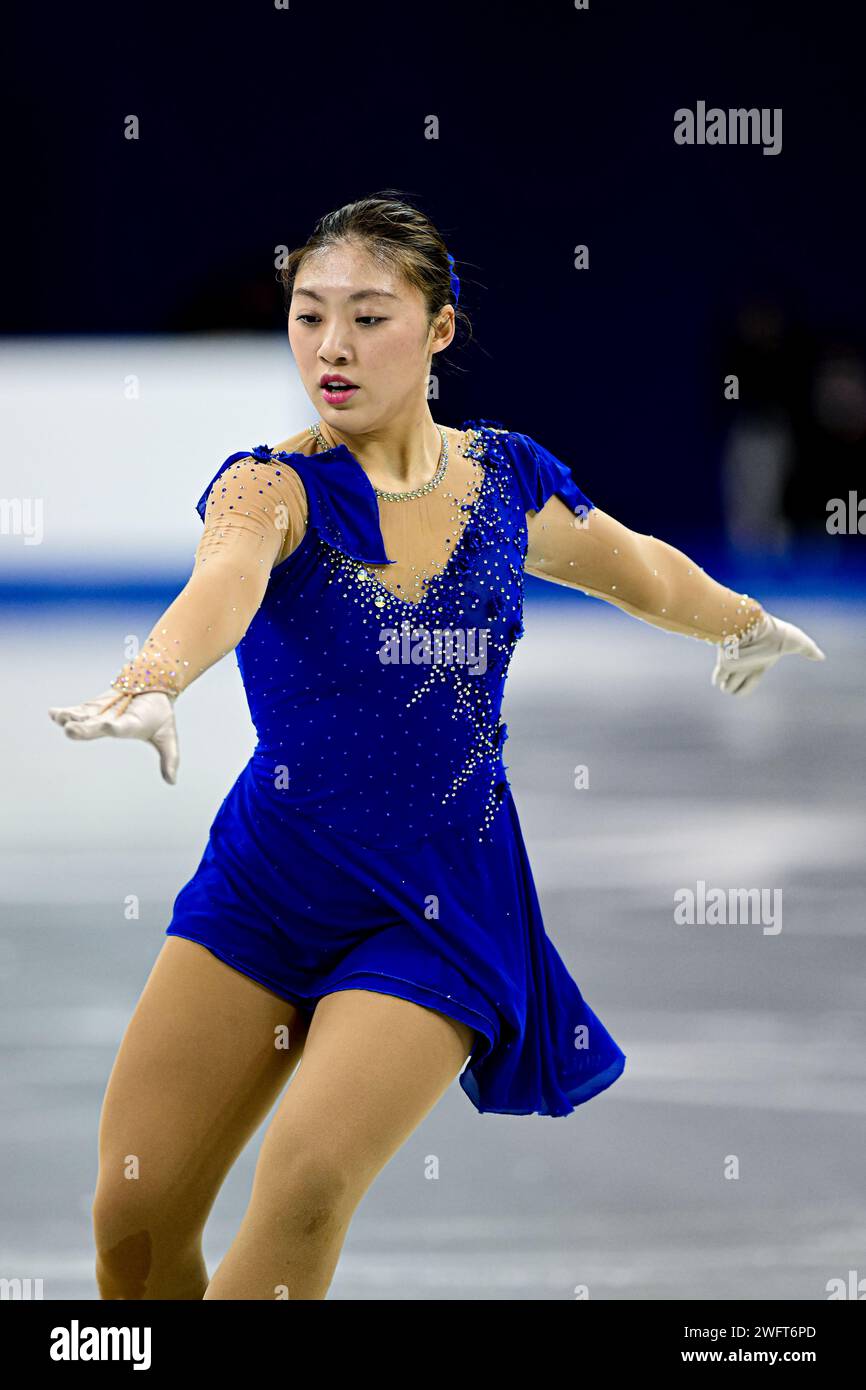 Amanda HSU (TPE), during Women Short Program, at the ISU Four Continents Figure Skating ...