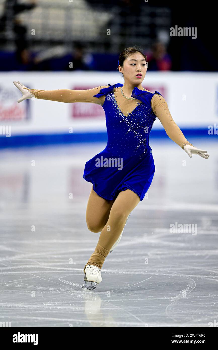 Amanda HSU (TPE), during Women Short Program, at the ISU Four ...