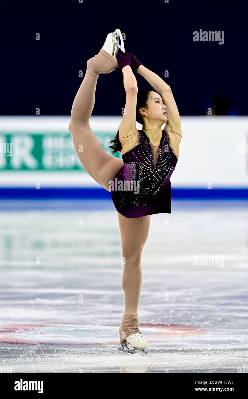 Hiu Yau CHOW (HKG), during Women Short Program, at the ISU Four ...