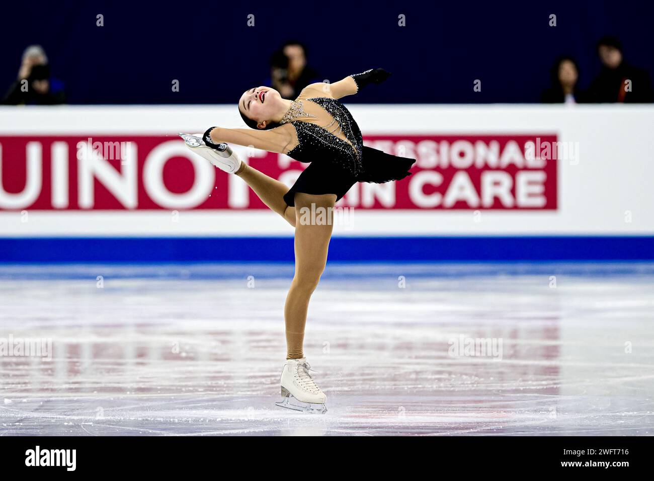 Nuriya SULEIMEN (KAZ), during Women Short Program, at the ISU Four ...
