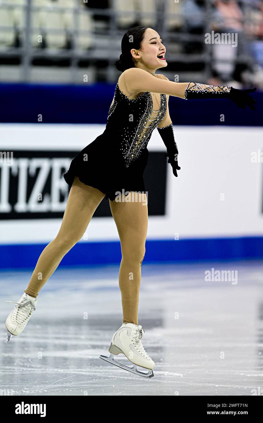 Nuriya SULEIMEN (KAZ), during Women Short Program, at the ISU Four ...