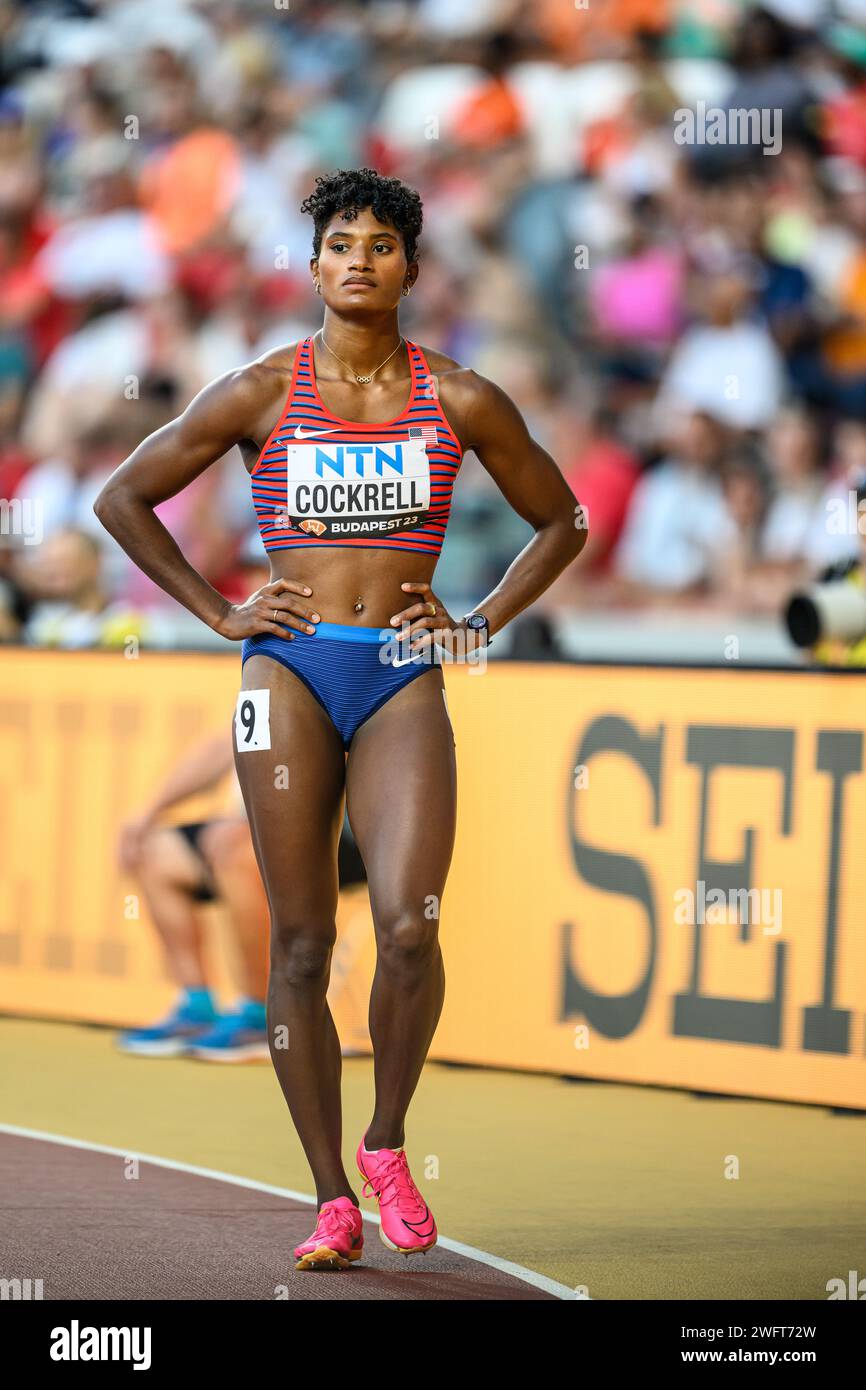 Anna Cockrell Participating In The 400 Meters Hurdles At The World Athletics Championships In