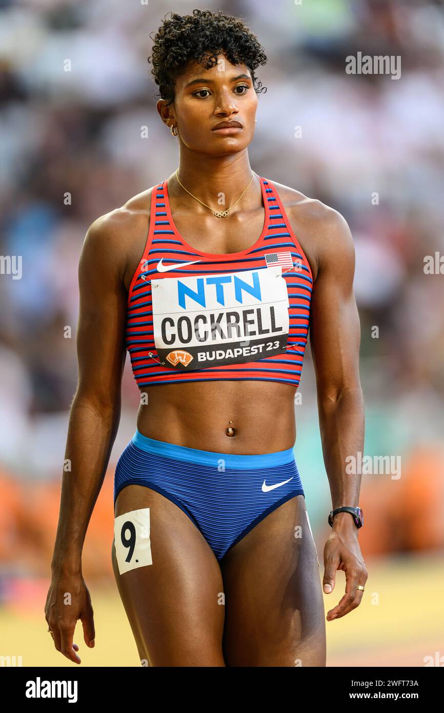 Anna Cockrell Participating In The 400 Meters Hurdles At The World Athletics Championships In