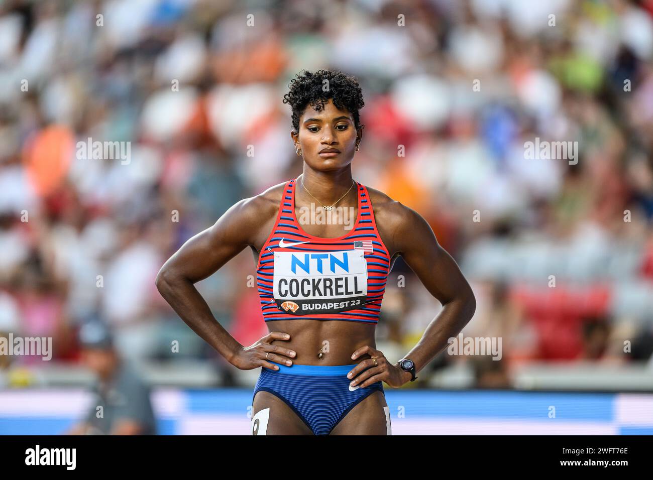 Anna Cockrell Participating In The 400 Meters Hurdles At The World Athletics Championships In
