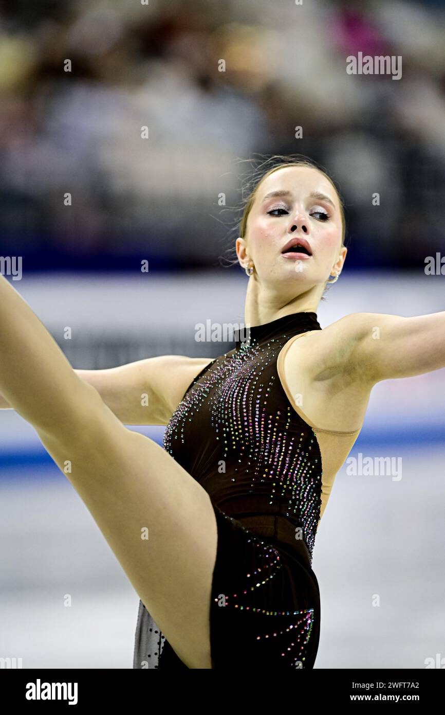 Maria CHERNYSHOVA (AUS), during Women Short Program, at the ISU Four ...