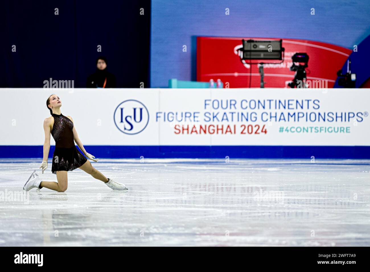 Maria CHERNYSHOVA (AUS), during Women Short Program, at the ISU Four ...