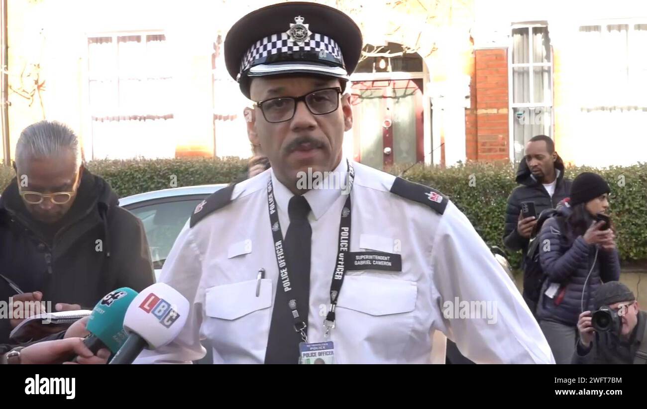 Screen grab taken from PA Video of Superintendent Gabriel Cameron ...