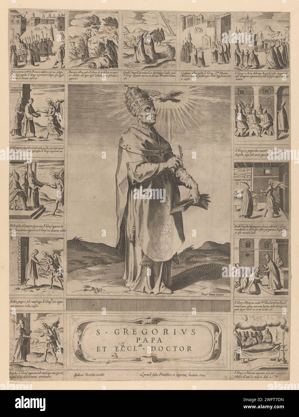 Life of Saint Gregorius the Great, Anonymous, After Francesco Vanni ...