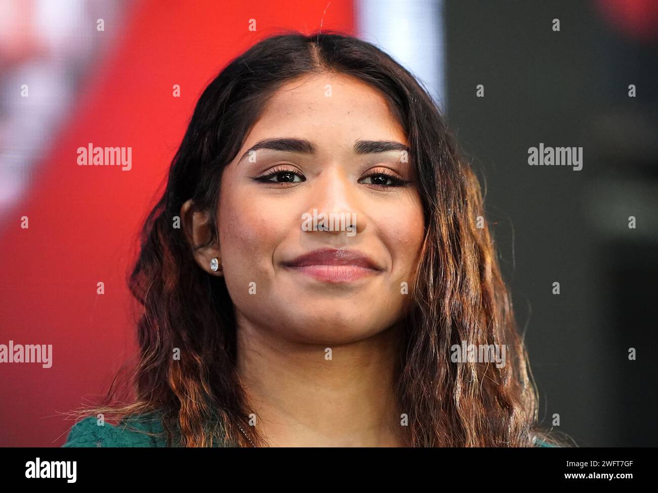 Miranda Reyes during the undercard press conference at BOXPARK Wembley ...