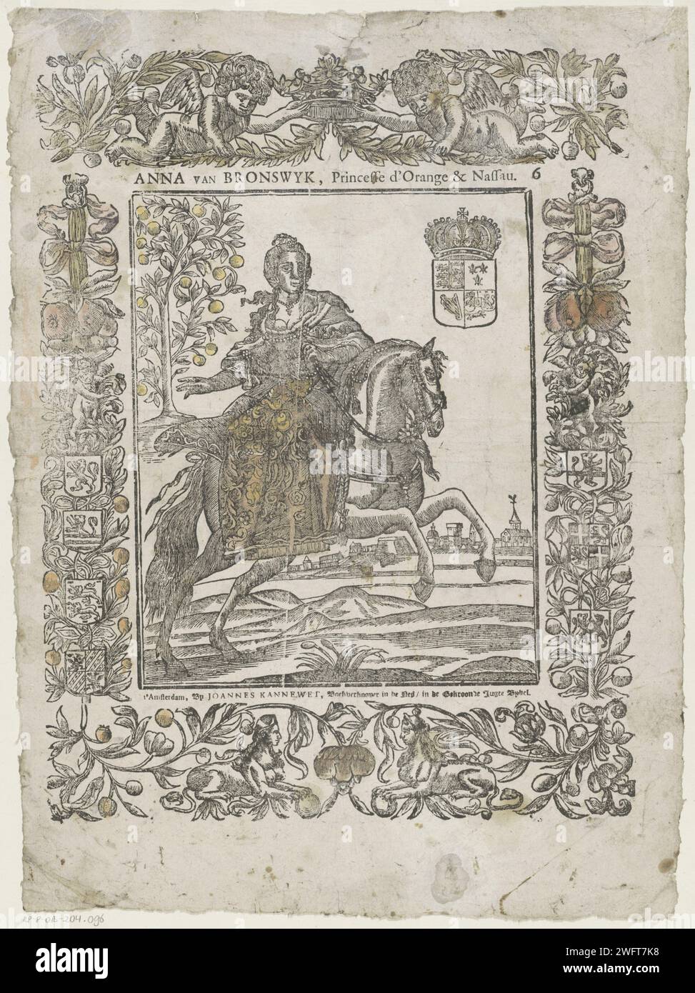 Anna Van Bronswyk, Princess of Orange & Nassau, 1725 - 1780 print ...