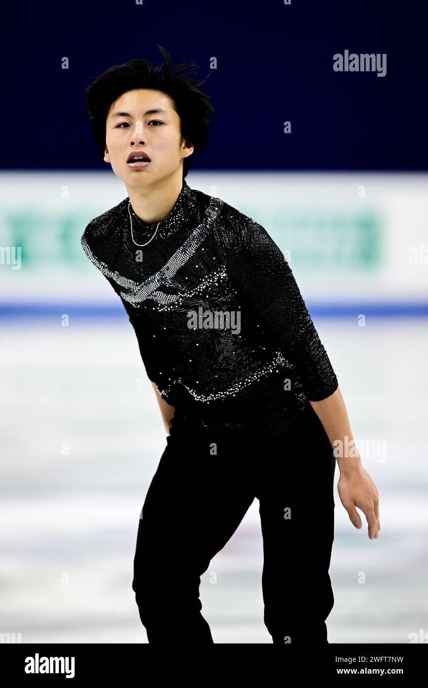Fang-Yi LIN (TPE), during Men Short Program, at the ISU Four Continents ...