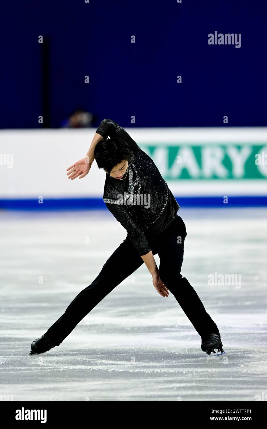 Fang-Yi LIN (TPE), during Men Short Program, at the ISU Four Continents ...