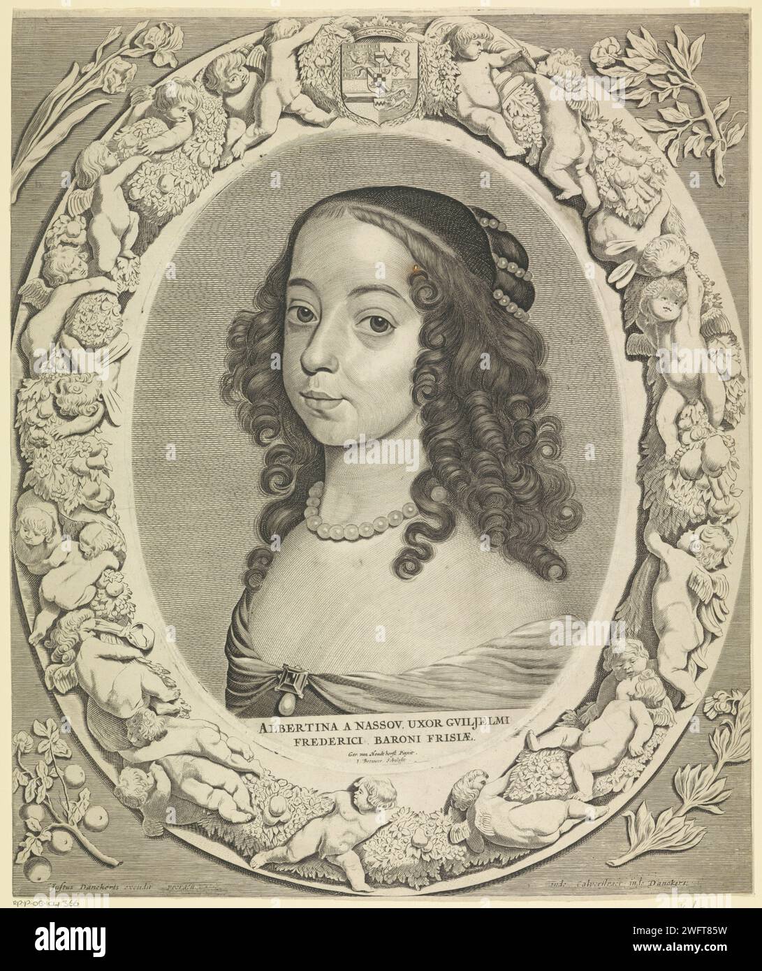 Portrait of Albertine Agnes, Princess of Oranje, Jan Brouwer, After ...