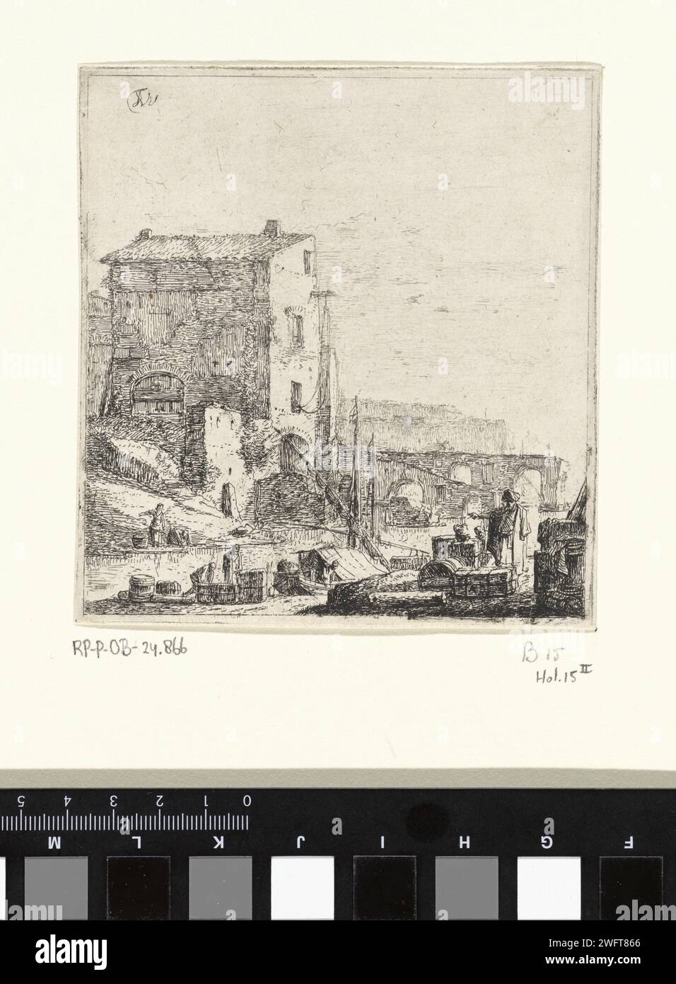 Eastern merchant at a river, Thomas Wijck, 1626 - 1677 print An Eastern ...