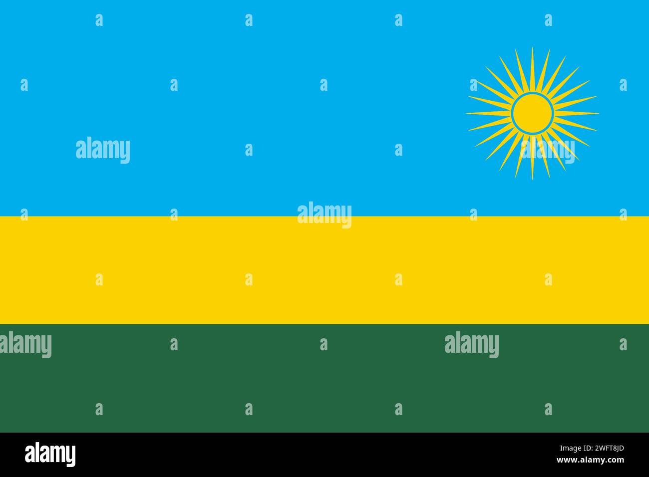 Flag of Rwanda background illustration Stock Photo - Alamy
