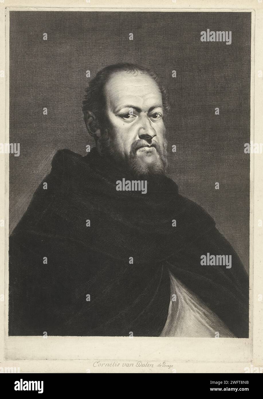 Portrait of painter Sebastiano del Piombo, Cornelis van Dalen (II ...