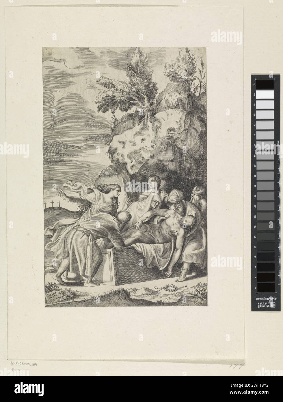 Engraving by giulio bonasone after titian hi-res stock photography and ...
