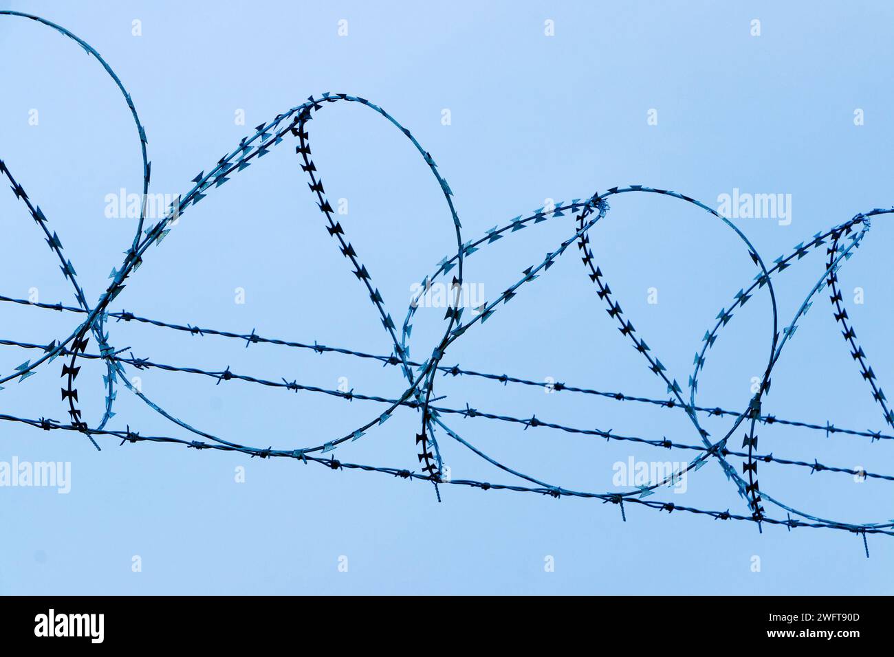 razor wire barbed at MOD hack green secret bunker cheshire, used in ...