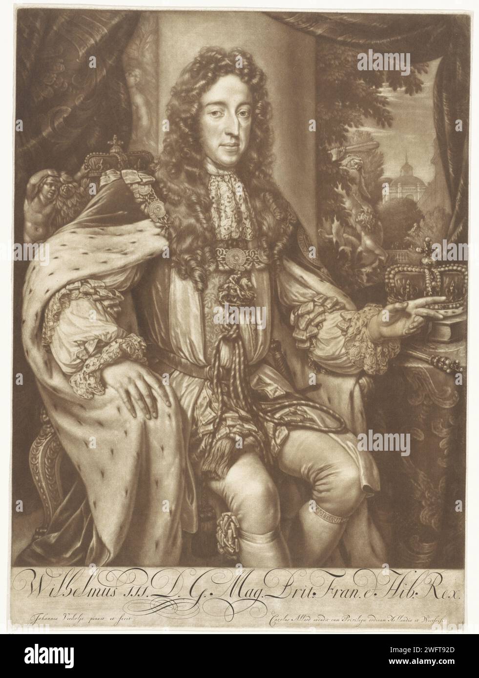 Portrait of William III, Prince of Oranje -Nassau, King of England, Jan ...