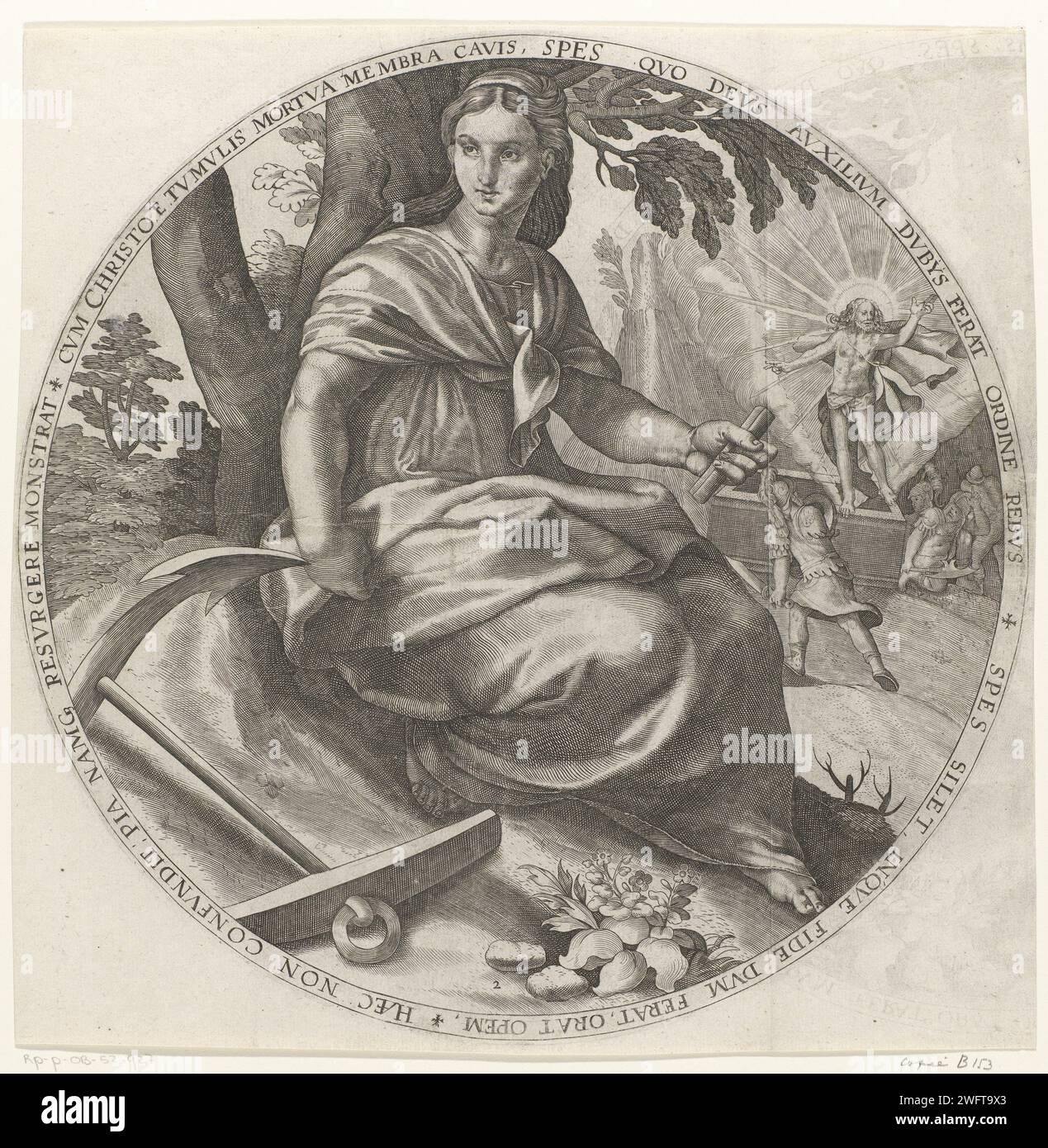 Hoop, anonymous, after Hendrick Goltzius, 1592 - 1635 print The ...