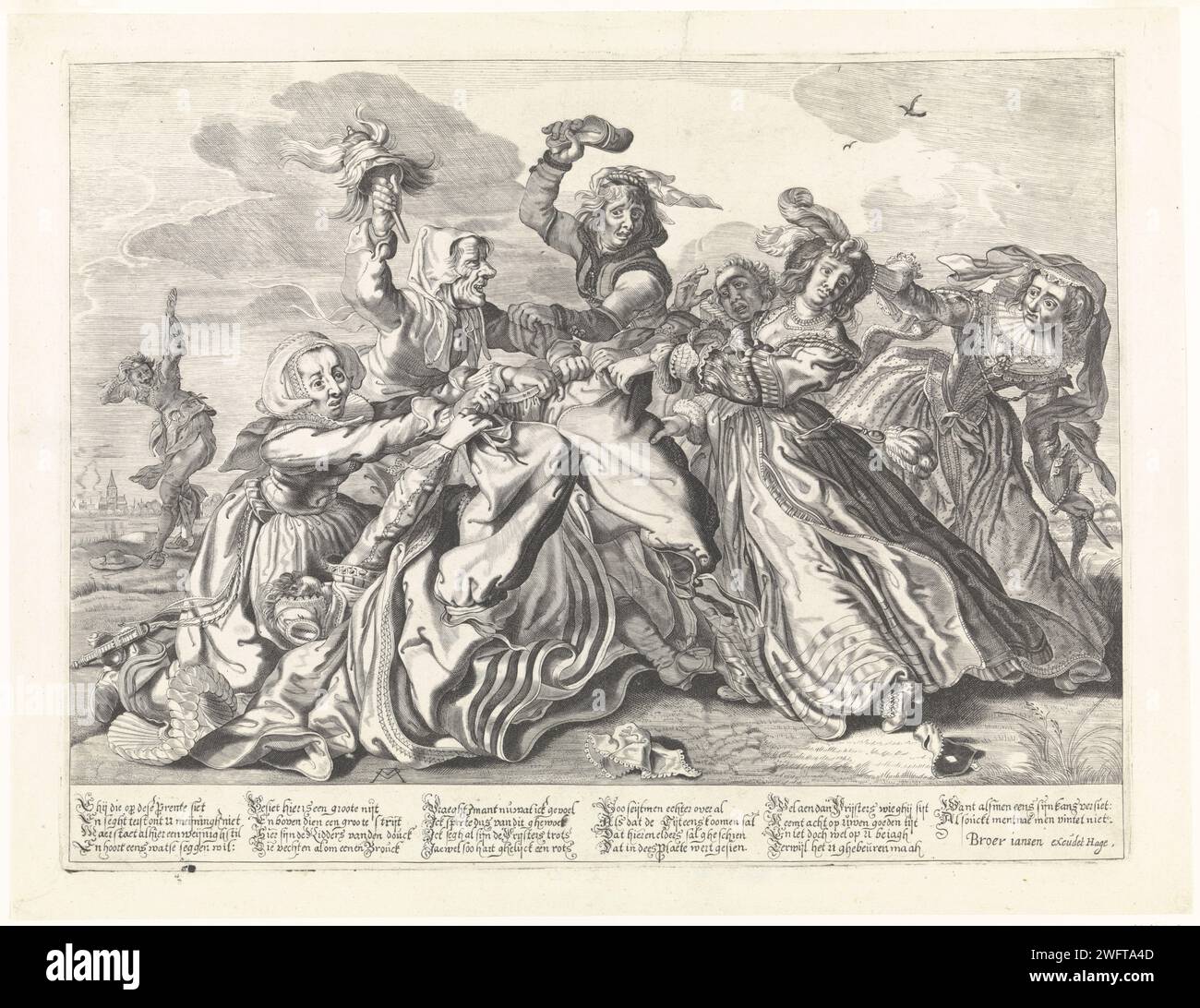 The battle for the Broek, Cornelis van Kittensteyn, After Adriaen ...