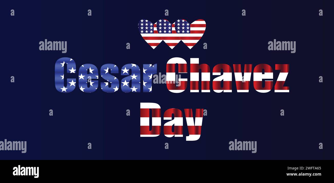 Cesar Chavez Day Stylis text design Stock Vector Image & Art - Alamy