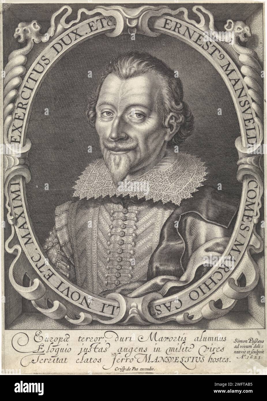 Portrait of Peter Ernst (II), Count of Mansfeld, Simon van de Passe ...