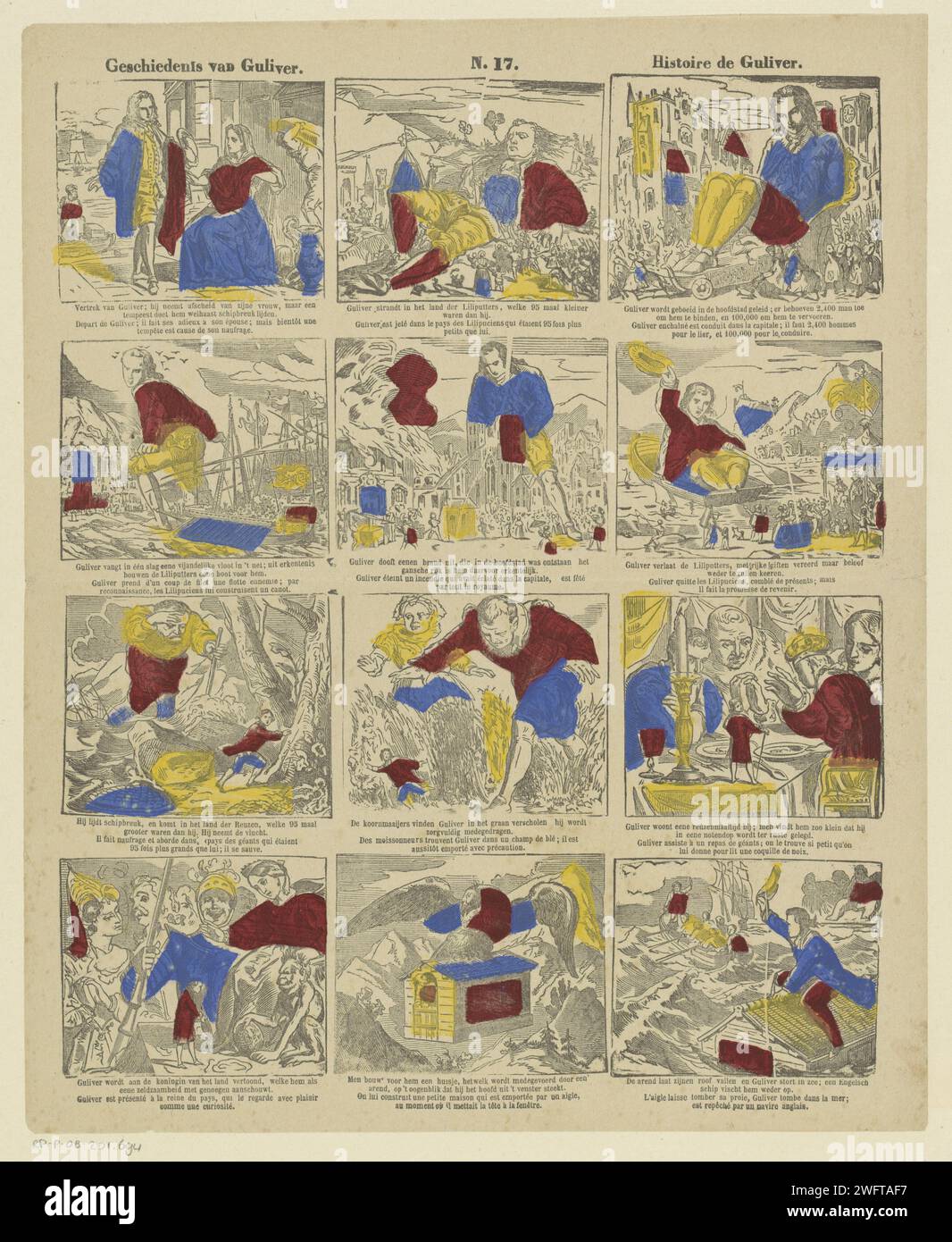 History of Guliver / Histoire De Guliver, 1800 - 1833 print Leaf with ...
