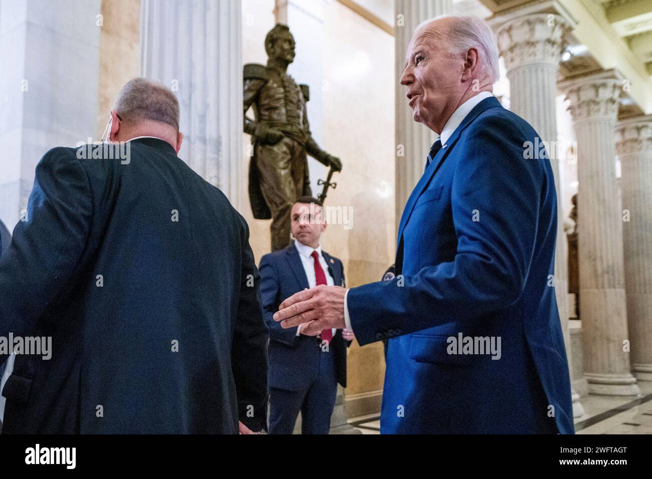 Washington, United States. 01st Feb, 2024. President Joe Biden arrives ...